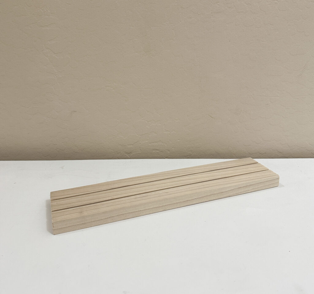 15" Double Slotted Natural Wood Base - Etchings by Emma